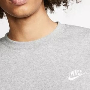 Nike | Sweaters | Mens Gray Nike Crewneck Sweatshirt Size Large Nwt ...